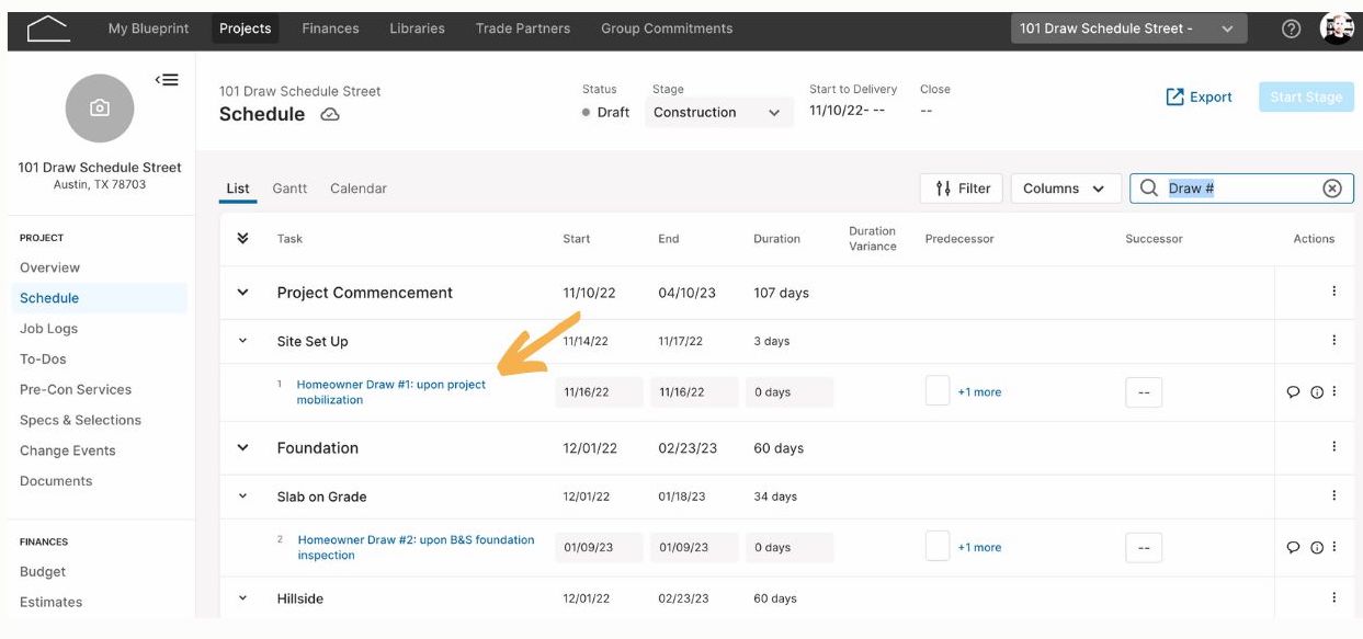 Creating a Draw Schedule – Product Support Guide